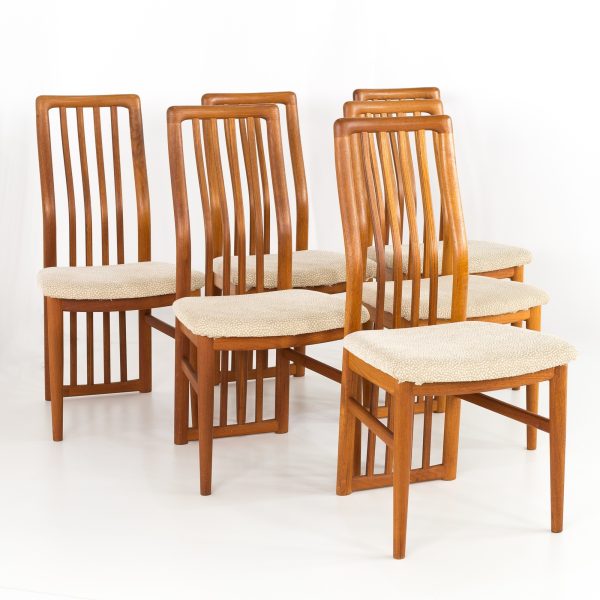 IMS SRL Italian Mid Century Style Teak Highback Dining Chair - Mid ...
