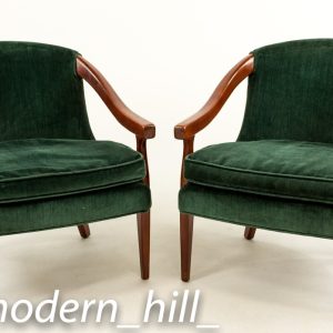 Marden Mid-Century Velvet Barrel Back Chairs - Modern Hill Furniture ...