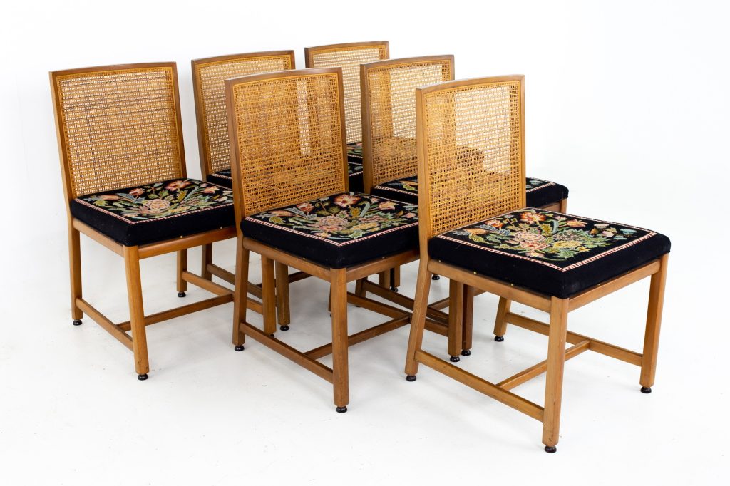 Michael Taylor New World Collection for Baker Mid Century Dining Chairs ...