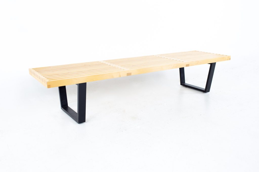 George Nelson Mid Century Slat Bench | Mid Century Modern Furniture ...