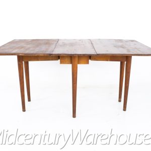 Conant Ball Mid Century Solid Maple Drop Leaf Dining Table