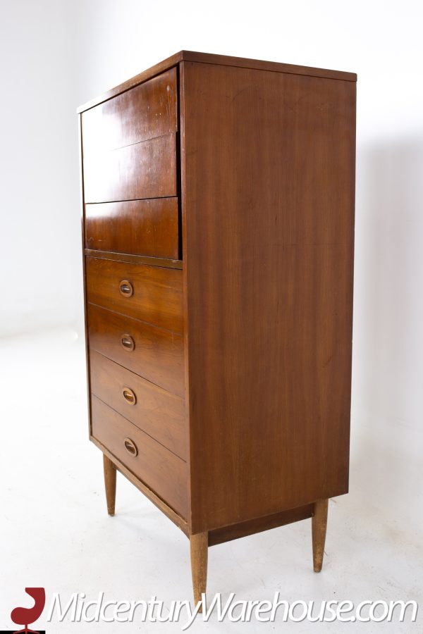 Dixie Furniture Mid Century Lingerie Chest Highboy Dresser