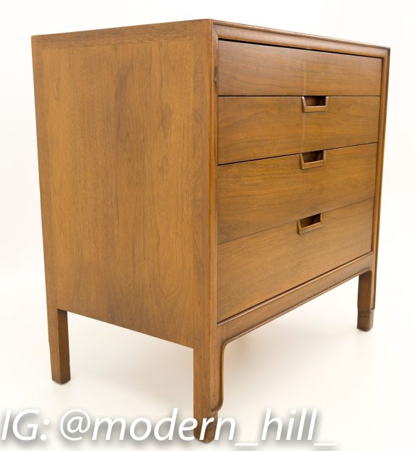 John Stuart Mount Airy Janus Collection 4 Drawer Mid Century Walnut ...