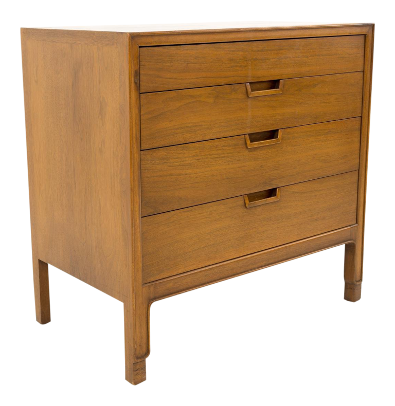 John Stuart Mount Airy Janus Collection 4 Drawer Mid Century Walnut ...