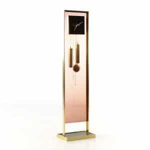 Mid Century Glass Floor Clock