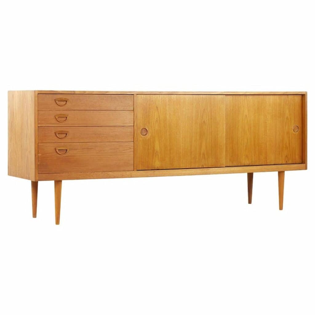 Lane First Edition Mid Century Walnut Buffet and Hutch - Mid Century ...