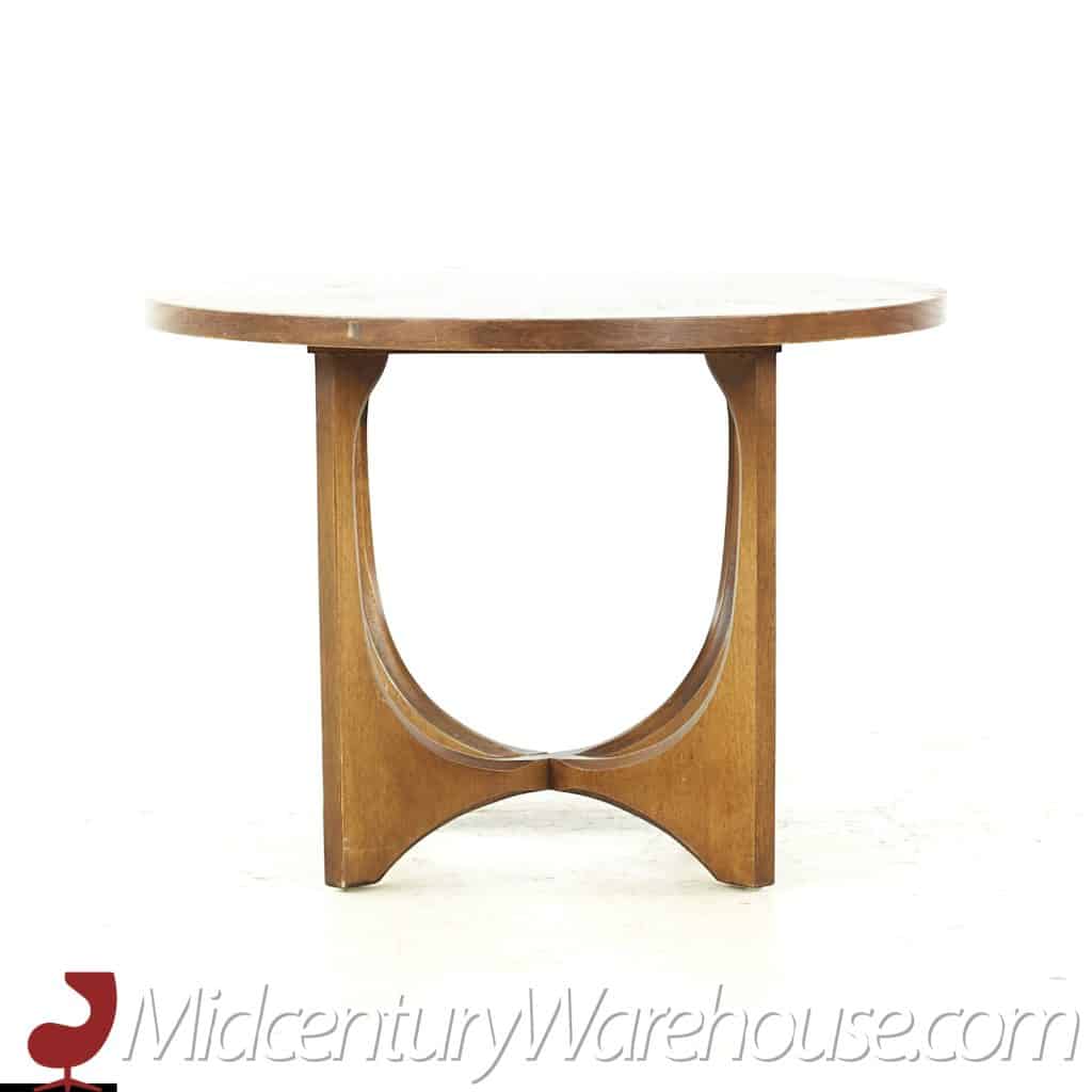 Broyhill Brasilia Mid Century Walnut Round Side Table - Mid Century ...
