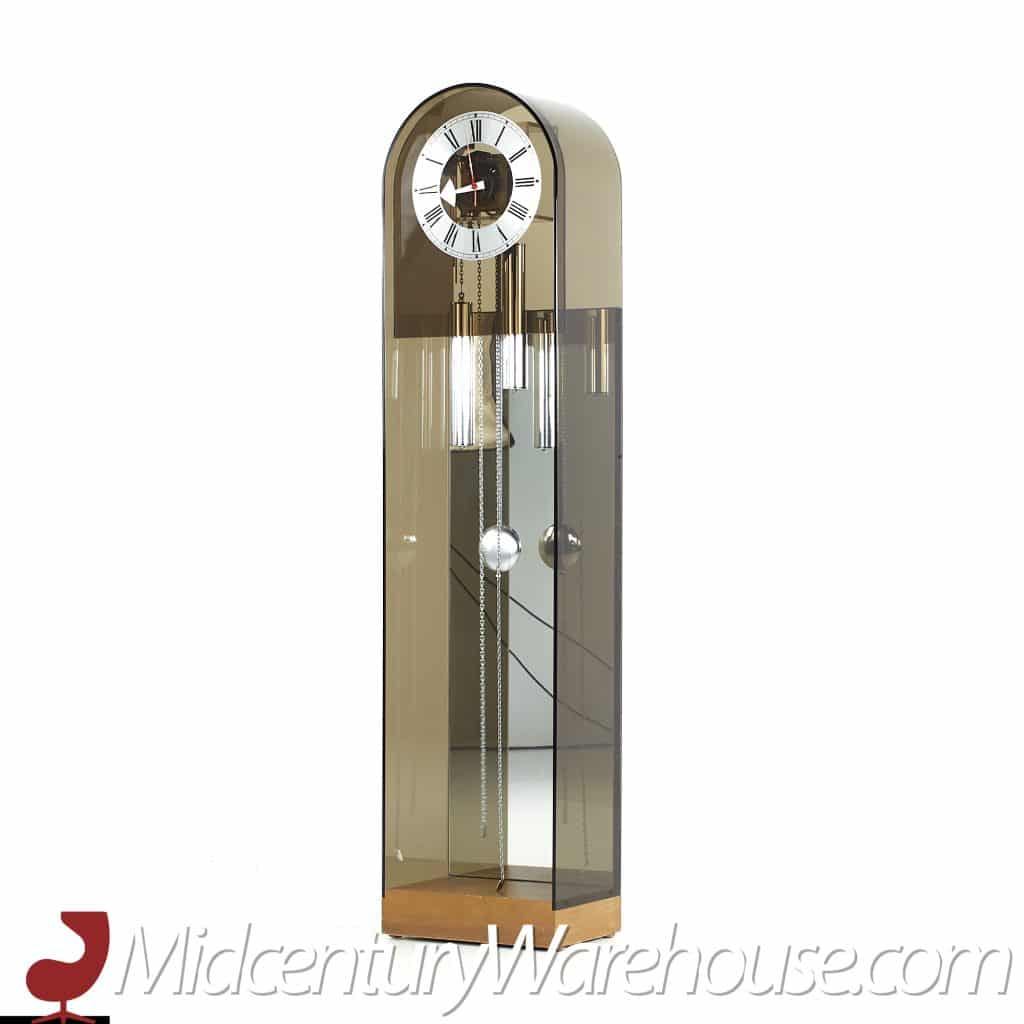 George Nelson for Howard Miller Mid Century Lucite Grandfather Clock