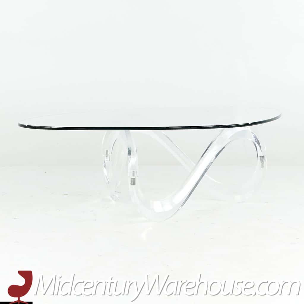Mid Century Lucite Ribbon Coffee Table - Mid Century Modern Furniture ...
