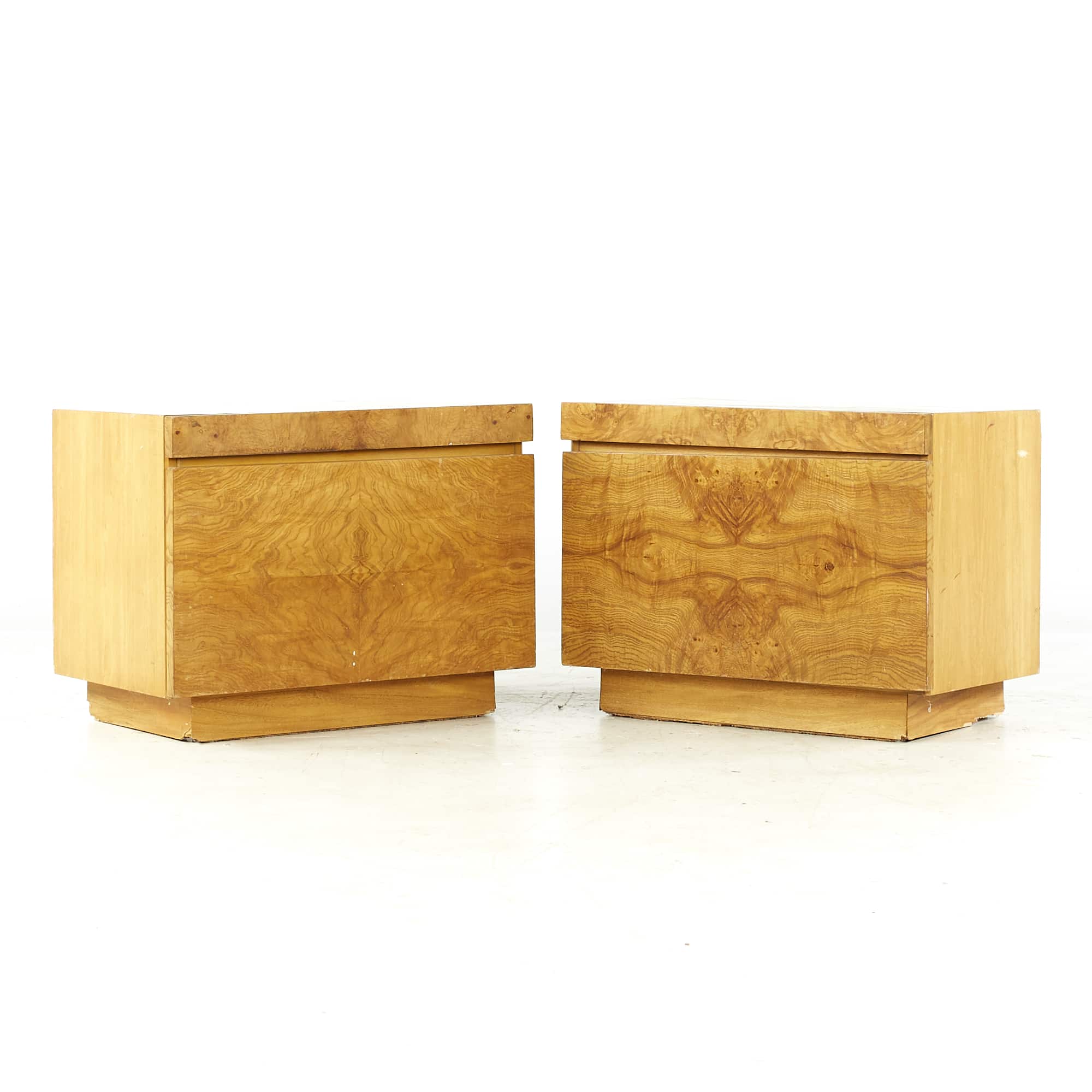 Dixie Scova Mid Century Teak Nightstands - A Pair - Modern Hill ...