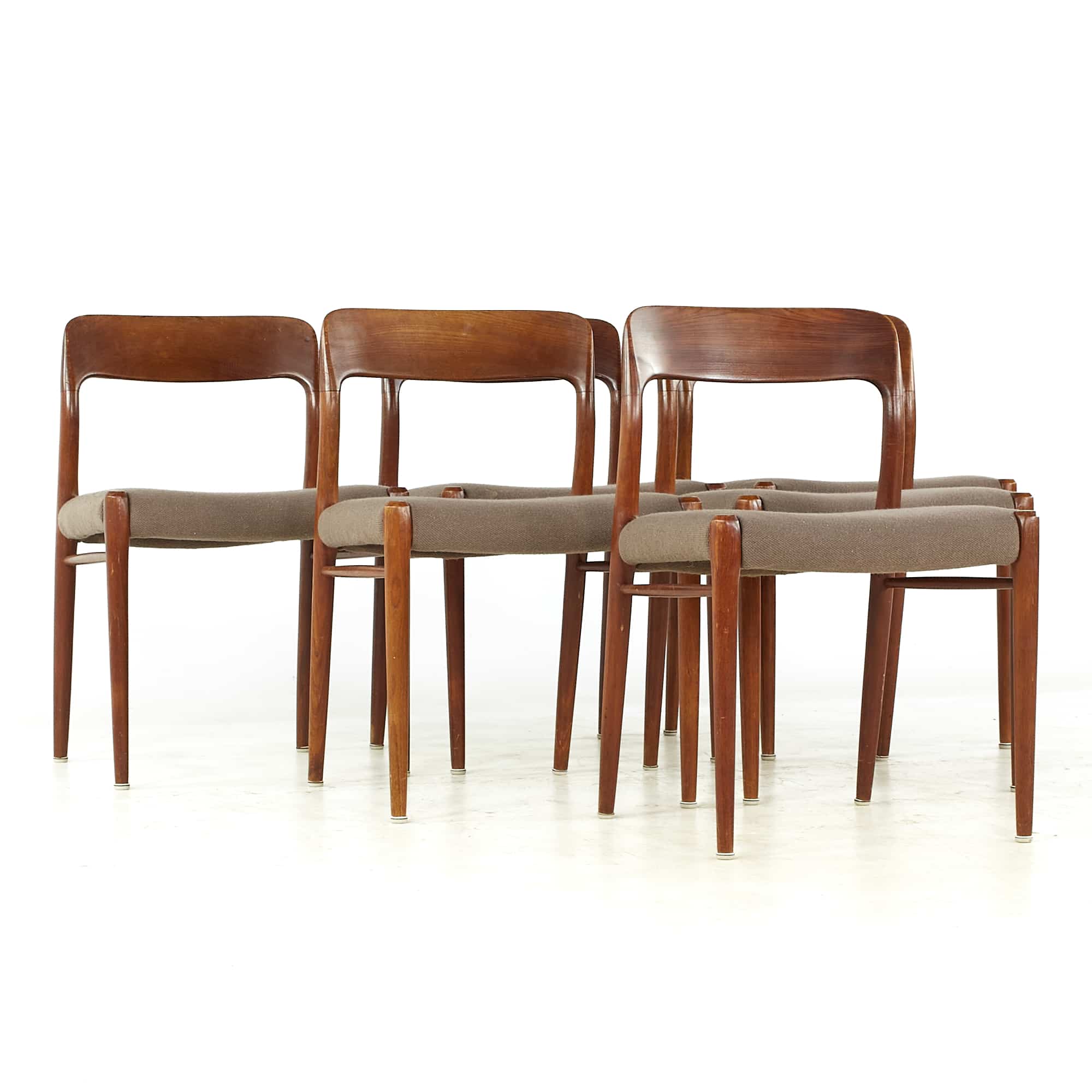 Kai Kristiansen Mid Century Teak Z Dining Chairs - Set of 6 - Modern ...