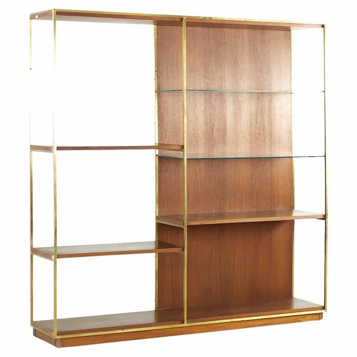 Lane Staccato Brutalist Mid Century Oak King Headboard