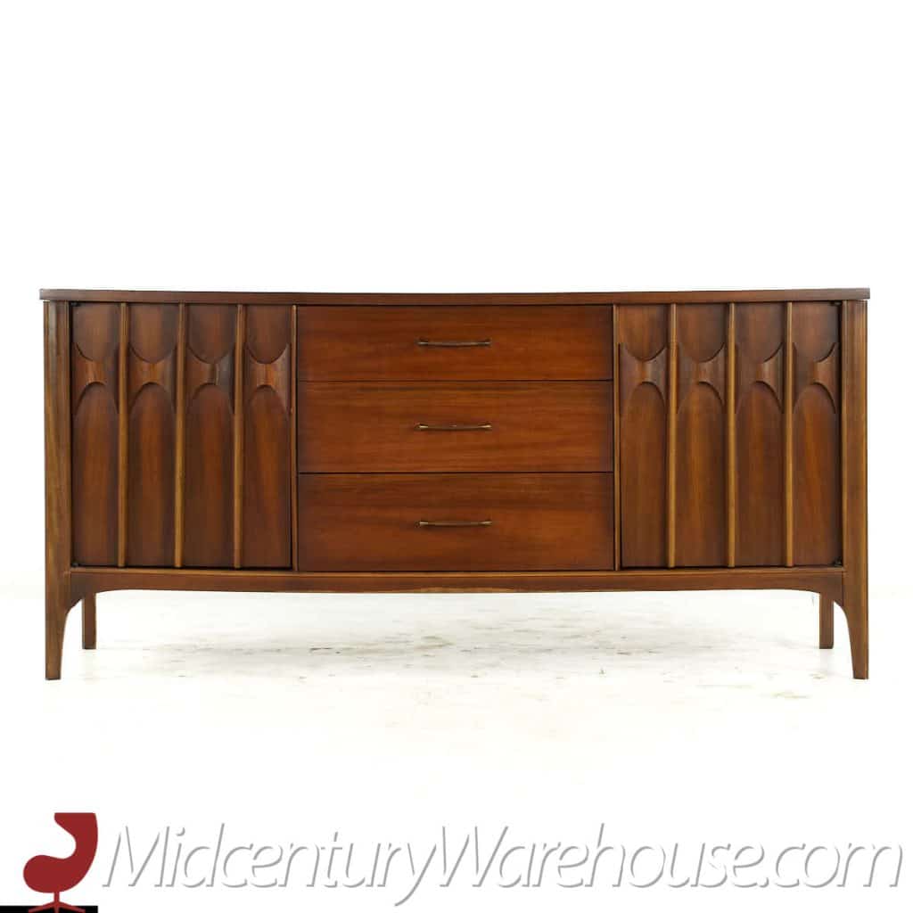 Kent Coffey Perspecta Mid Century Walnut and Rosewood Credenza - Mid ...
