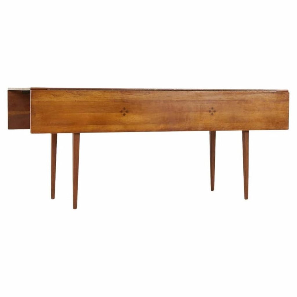 Mid Century Off White Circular Dining Table With Tulip Base - Mid ...
