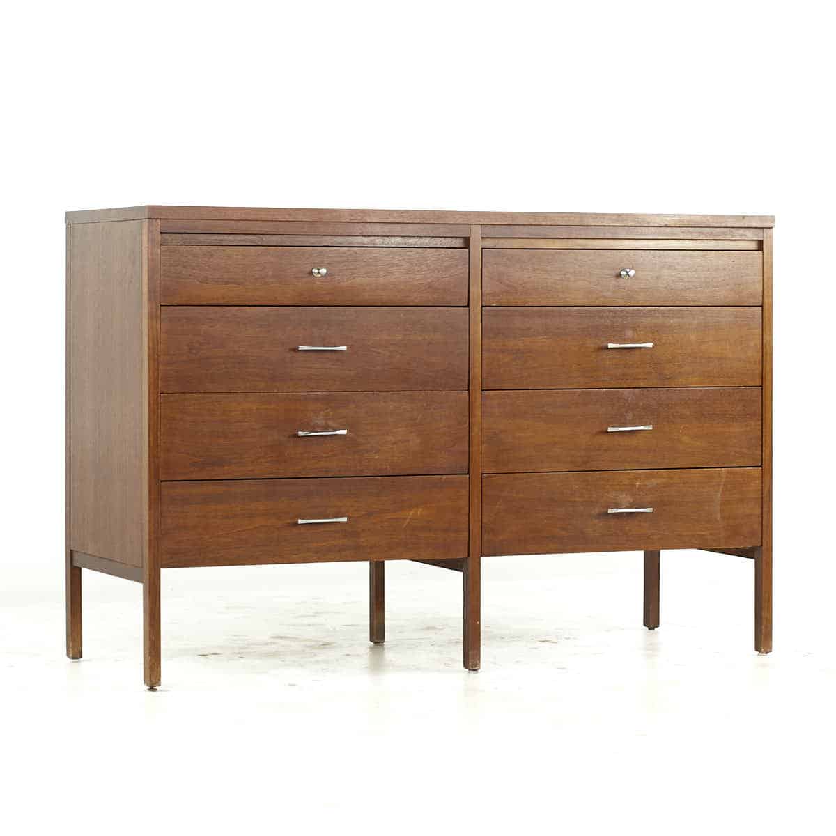 Kent Coffey Perspecta Mid Century Walnut Queen Headboard