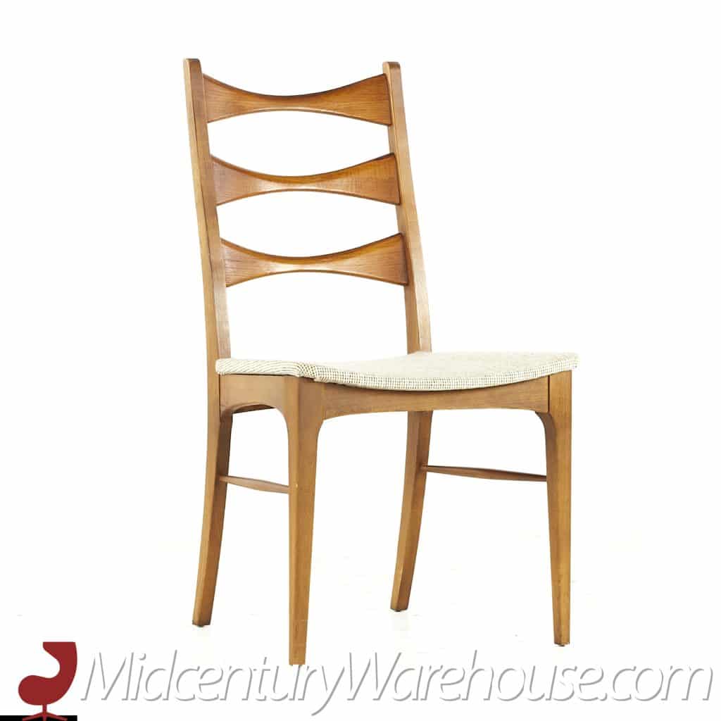 Lane Rhythm Mid Century Walnut Dining Chairs - Set of 6
