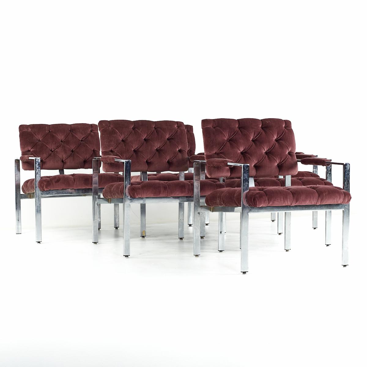 Milo Baughman for Design Institute of America Mid Century Modern Chrome ...