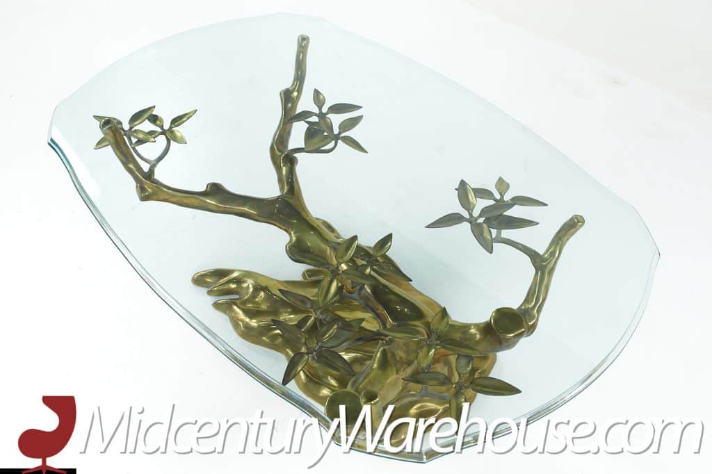 Willy Daro Mid Century Brass Bonsai Coffee Table | Mid Century Modern ...