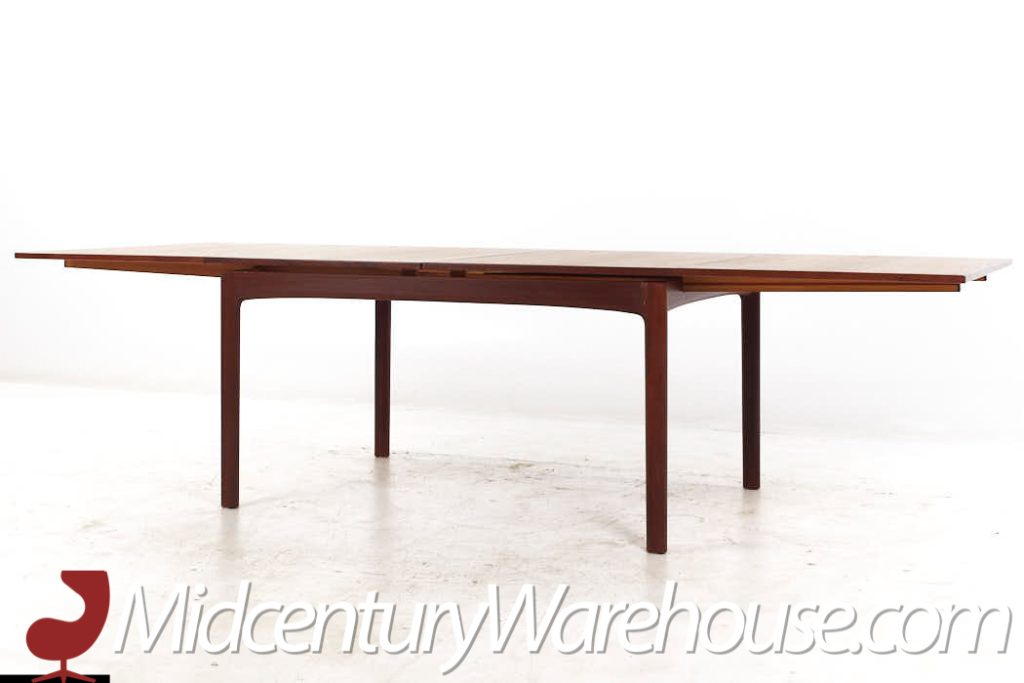 DUX Mid Century Swedish Teak Flip Top Expanding Dining Table | Mid ...