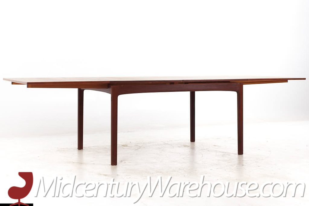 DUX Mid Century Swedish Teak Flip Top Expanding Dining Table | Mid ...