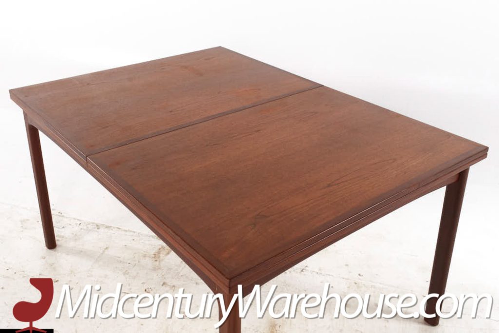 DUX Mid Century Swedish Teak Flip Top Expanding Dining Table | Mid ...