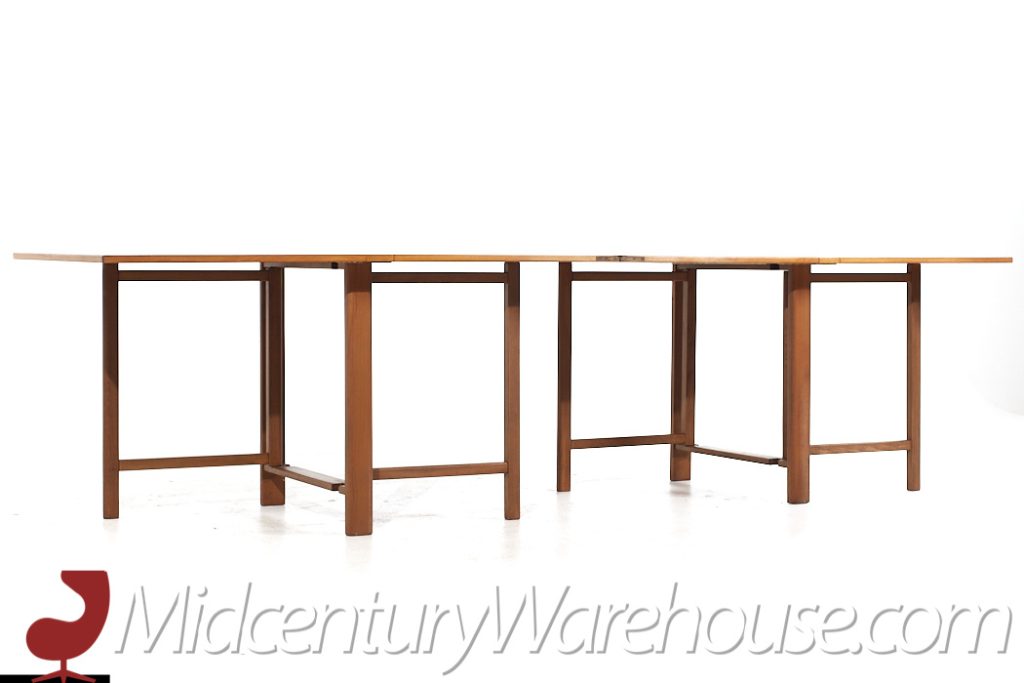 Bruno Mathsson Maria Style Mid Century Swedish Teak Expanding 10 Seater ...