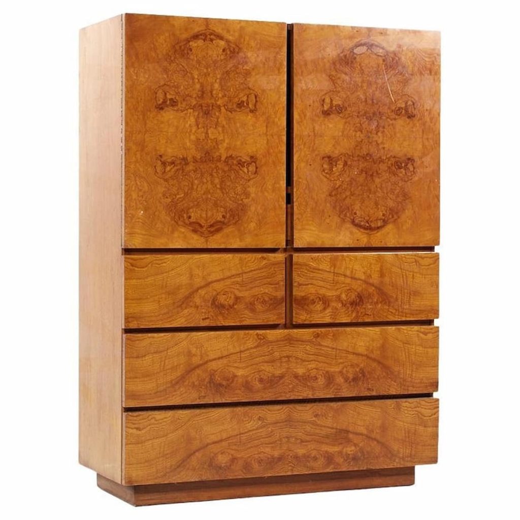Mid Century Canadian Brutalist Rosewood and Oak Armoire | Mid Century ...