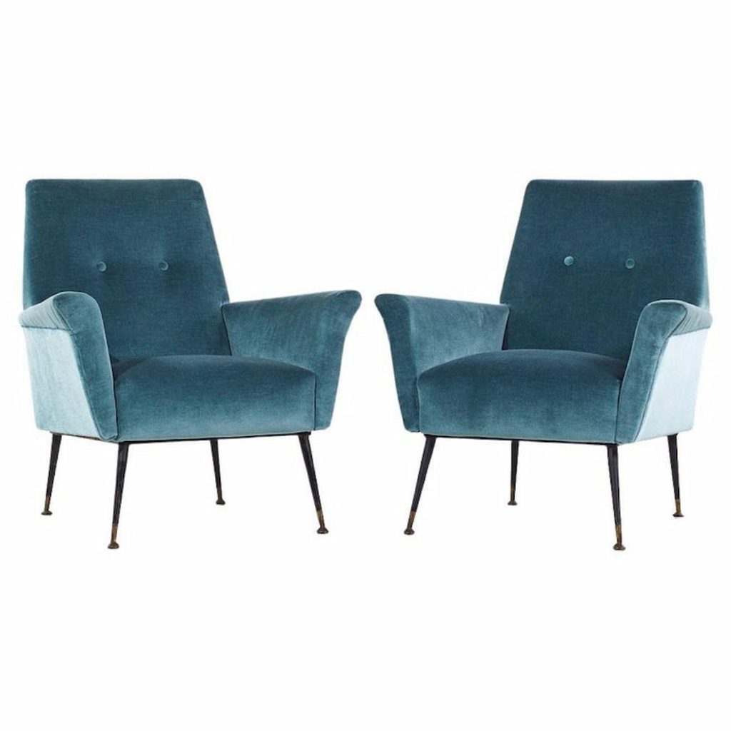 Selig Mid Century Imperial Barrel Lounge Chairs with Casters – Pair ...