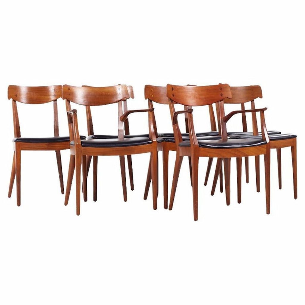 Heywood Wakefield Mid Century Dogbone Chairs – Set of 8 | Mid Century ...