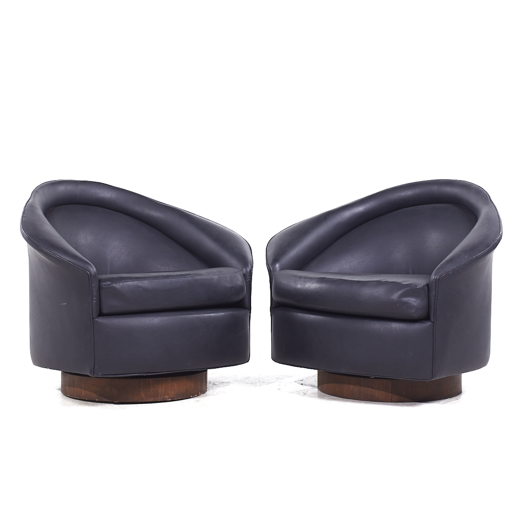 Kent Coffey Perspecta Mid Century Walnut and Rosewood Curved ...