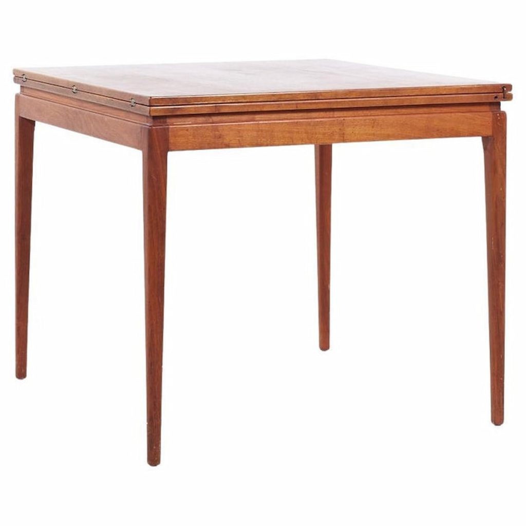 Broyhill Brasilia Mid Century Walnut Expanding Dining Table with 3 ...