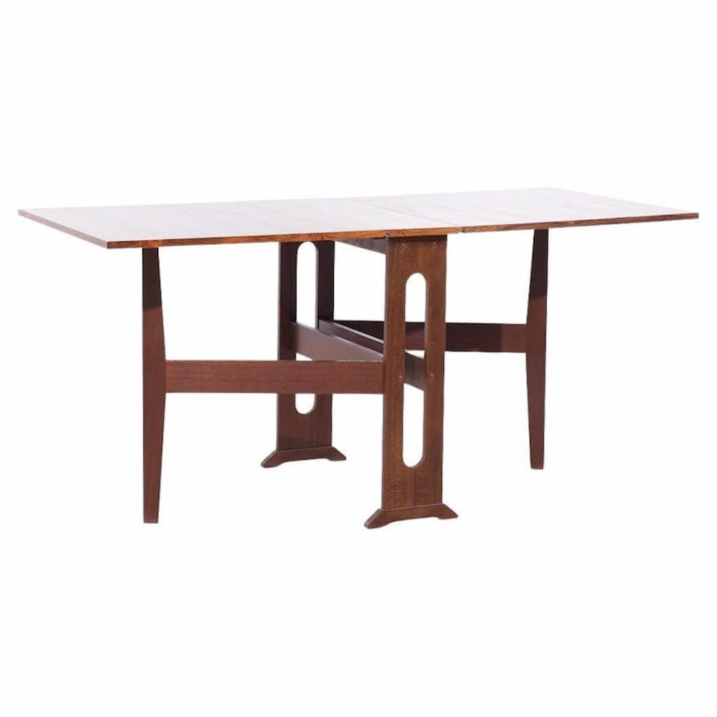 Broyhill Brasilia Mid Century Walnut Expanding Dining Table with 3 ...