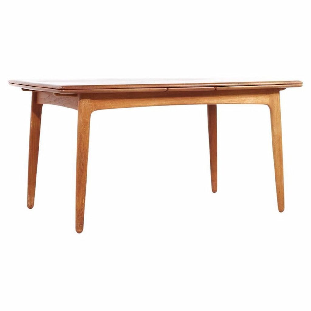 Broyhill Brasilia Mid Century Walnut Expanding Dining Table with 3 ...