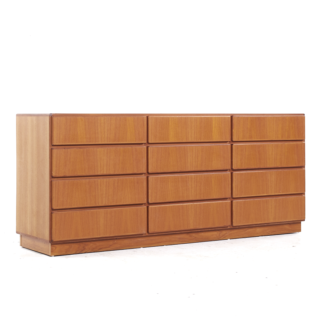 Lane Perception 6 Drawer Lowboy Dresser | Mid Century Modern Furniture ...