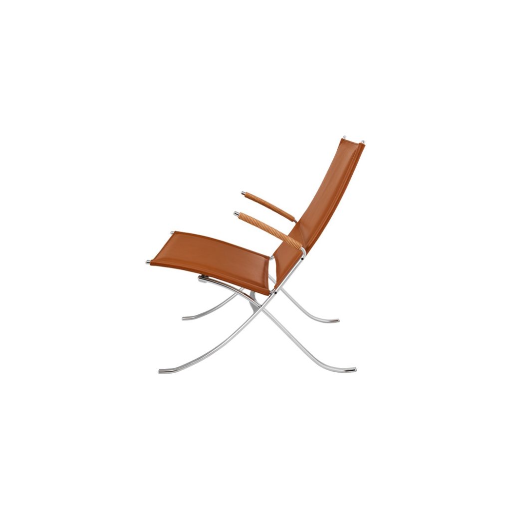 FK 82 X-Chair Lounge Chair by Fabricius & Kastholm for Lange Production ...