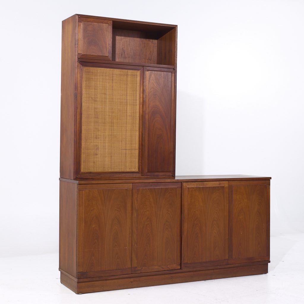 Broyhill Brasilia Mid Century Walnut Fluted Buffet | Mid Century Modern ...