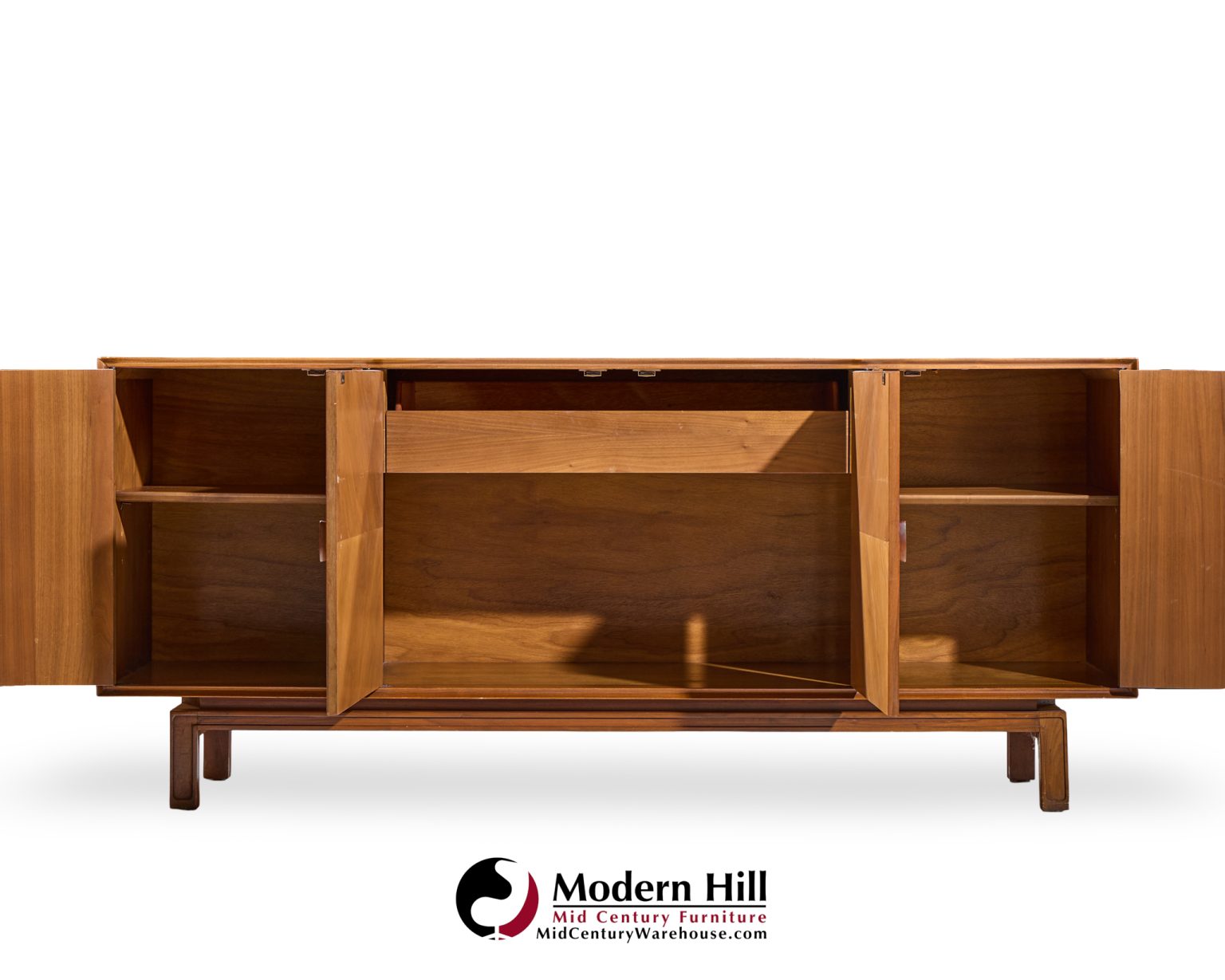 Mount Airy Style Mid Century Walnut Harlequin Credenza | Mid Century ...